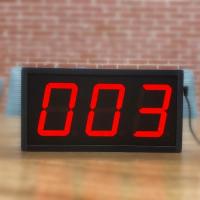 China 4 Inch 3 Digit LED Digital Tube Display Wireless Remote Digital Counter for sale