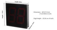 China Outdoor Indoor LED Digital Tube Display 2 Digit 5 Inch LED Day Counter OEM for sale