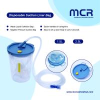 China Disposable Medical Vacuum Suction Bottle 1.5L 2L 2.5L Negative Pressure Drainage Liner System for sale