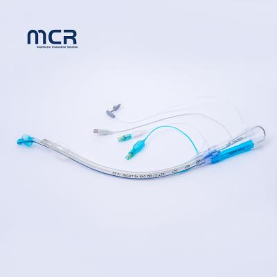 China Medical PVC Double Lumen Endotracheal Tube 28Fr to 41Fr Video Integrated for One Lung Ventilation for sale
