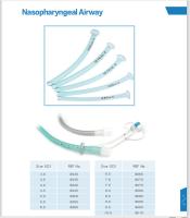 China Latex-Free PVC Nasopharyngeal Airway Tube 3.0mm to 10.0mm ID with CE ISO Certification for sale