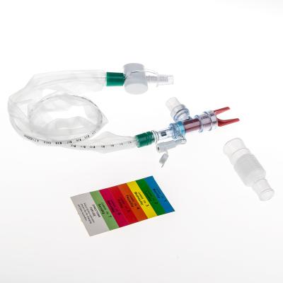 China Medical PVC Endotracheal Closed Suction Catheter 14Fr with 600mm Length and 89% Cleaner Tip Technology for sale
