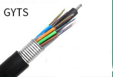 China Telecommunication 4 Core Fiber Optic Cable Outdoor Single Mode Fiber GYTS National Standard for sale