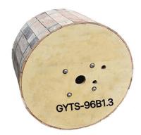China GYTS-96B1.3 Outdoor 96 Core Fiber Optic Cable G652D Black Single Mode for sale