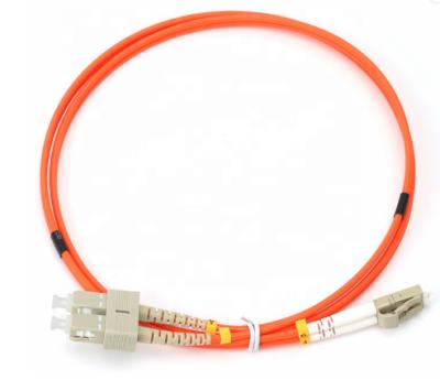 China 2.0mm 3.0mm Fiber Optic Patch Cord OM2 SC LC Duplex Multimode 50/125 LSZH PVC for sale