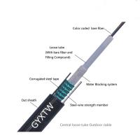 China Single Mode 8 Core Armored Fiber Optic Cable GYXTW Overhead For Pipeline for sale