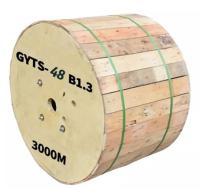 China GYTS SM Armoured 48 Core Fiber Optic Cable Outdoor  9/125u For Telecom Comunication for sale