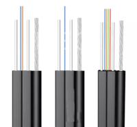 China 1 Core Fiber Optic Drop Cable GJYXCH Single Mode G657A2 FRP Reinforced LSZH Jacket for sale