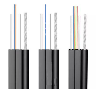 China 1 Core Fiber Optic Drop Cable GJYXCH Single Mode G657A2 FRP Reinforced LSZH Jacket for sale