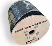 China GYXTC8Y Outdoor Fig8 Fiber Optic Cable  2 4 6 8 12 Core Aerial Steel Wire Strength Member for sale
