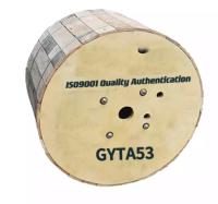 China Direct Burial Fiber Optic Cable GYTA Armoured Single Mode 144 Core Double Sheath for sale