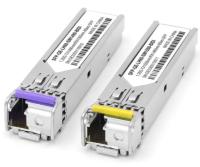 China TX1550nm/RX1490nm SFP Fiber Transceiver 1.25G SFP 80km SC Connector BIDI for sale