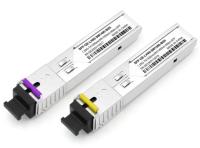 China TX1550nm/RX1490nm SFP Fiber Transceiver 1.25G SFP 80km SC Connector BIDI for sale