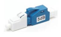 China Fiber Optic Fiber  LC Single Mode 5dB  Attenuator Local Area Networks application Wavelength 1260 to 1620nm for sale