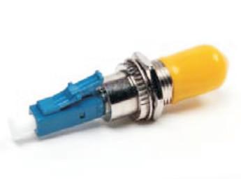 China fiber optic  LC to ST Single Mode 3dB  Attenuator  Networks application Wavelength 1260 to 1620nm Blue color for sale