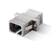 China low insertion loss SC fiber optic adapters flange Ceramic and phosphor bronze sleeve material Networks application for sale