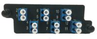 China CATV 1u Fiber Patch Panel , 12 Adapter Pre Terminated Fiber Patch Panel for sale