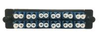 China 2U Lc Connector Patch Panel , SGS Fiber Optic Cable Termination Patch Panel for sale
