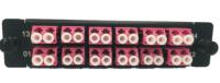 China 6 Adapter Fiber Optic Patch Panel , LC Multimode Fiber Patch Panel for sale