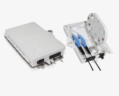 China 2 Core Fiber Optic Distribution Box UV Protection For FTTX Network Building for sale