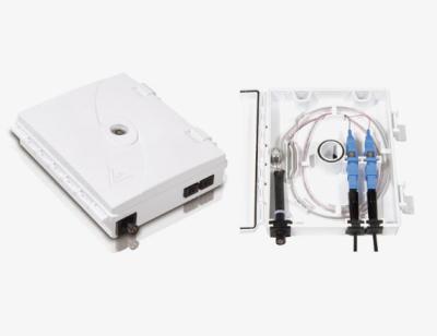 China optical fiber distribution box FTTH Outdoor use 2F Access terminal box IP55 Protection Level for sale