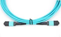 China 10G Fiber Optic Cable LSZH Material MPO 8 Core Female Multimode OM3 Trunk Fiber for sale