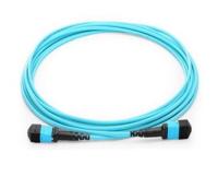 China OM3 MPO 12 Fiber Cable , SM Patch Cord For QSFP Module for sale