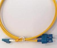 China Yellow SC LC Fiber Optic Patch Cord Short Boot ROUND DX for sale
