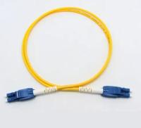China 125µm Lc Lc Duplex Patch Cord , AQUA Multimode Fiber Jumpers for sale