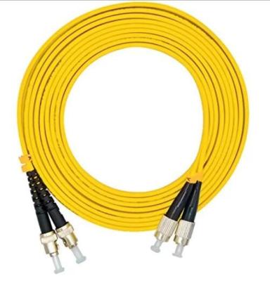 China FC Fiber Optic Patch Cord , FC To ST Fiber Optic Jumper Dia 0.9mm for sale