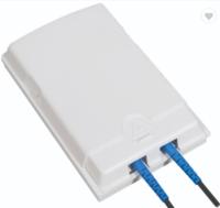 China FTTH 2 Cores Optical Fiber Termination Box PC ABS 2pcs SC Adapters Indoor Or Outdoor for sale