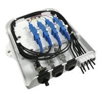 China 8 Cores Fiber Optic Distribution Box Anti Aging 1x8 PLC Splice Closure for sale