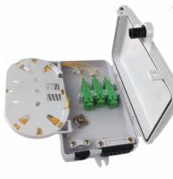 China 6 Fiber Optic Termination Cabinet , Fiber Optic Wall Box 8mm Cable Port for sale