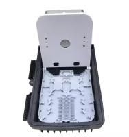 China FTTH Fiber Optic Termination Box 16 Cores Outdoor Black Color Waterproof Splitter Cassette for sale