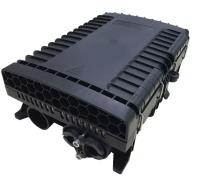 China FTTH Fiber Optic Termination Box 16 Cores Outdoor Black Color Waterproof Splitter Cassette for sale