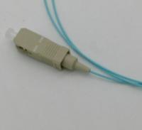 China OM3 Pigtail Multimode Sc , PVC Pigtail Fiber Optic Cable for sale