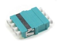 China Low IR Fiber Optic Adapters , OM3 LC Quad Adapter 4 cores for sale