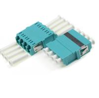 China Low IR Fiber Optic Adapters , OM3 LC Quad Adapter 4 cores for sale