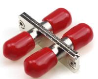 China Duplex Core ST Fiber Optic Adapters Metal Rectangle for sale