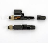 China ISO FC Fiber Optic Fast Connector Black Color For CATV for sale