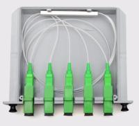 China Cassette Fiber Optic Splitter 1x4 Sc Apc Connector For PON Networks for sale