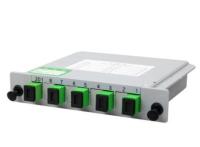 China Cassette Fiber Optic Splitter 1x4 Sc Apc Connector For PON Networks for sale