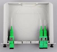 China 1 2 Fiber Optic Splitter , G657A Cassette Plc Splitter SC APC for sale
