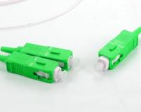China FBT Fiber Optic Splitter , Steel Tube 2 Way Optical Splitter SC APC for sale