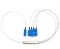 China SC UPC 1x4 Plc Splitter , 4 Way Optical Splitter for CATV FTTB for sale
