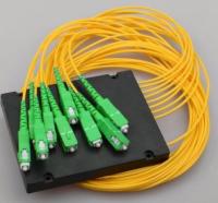 China 1310 1550 Plc Optical Splitter , SC / APC 1x8 Optical Splitter 2mm Pigtails for sale