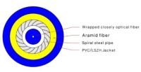 China LSZH Fiber Optic Cable , Indoor Single Mode Armored Fiber Cable for sale