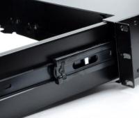 China 2U 48 Port Patch Panel , 19 Rack Mount Fiber Patch Panel Sliding Type for sale