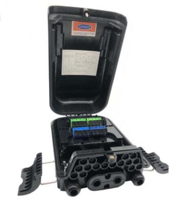China Outdoor Fiber Termination Box 4 Inlet 16 Outlet 16 Core SC FTTH FTTX IP65 waterproof for sale