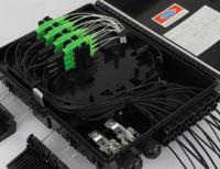 China Waterproof Terminal Box 2 Inlet 16 Outlet 16 Ports Ftth Fiber Optic Distribution Box ABS/PC for sale